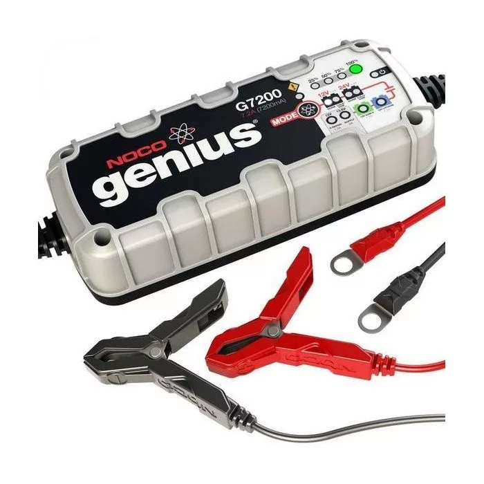 Autóakkumulátor töltő NOCO Genius G7200 (12V/24V-7,2) | Hámori ...